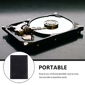 Gatuida 64G Portable External SSD Mobile Hard Drive Mini Expansion Hard Disk Portable External Solid State Drives for PC Laptop Black