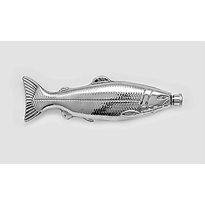 XuoAz Flasks-Men Stainless-Steel Fish-Shape Liquor-Flask with Funnel Set 4oz