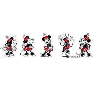 Tervis - 1308779 Tervis Disney - Minnie Mouse Poses Stainless Steel Insulated Tumbler with Clear and Black Hammer Lid, 12oz, Silver