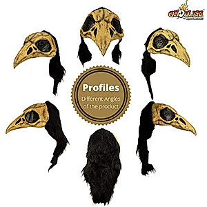 Ghoulish Productions Crow Bird Helmet Halloween Latex Mask