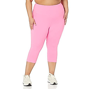Amazon Essentials Women's Active Sculpt High Rise Capri Legging (Available in Plus Size), Bright Pink, X-Small
