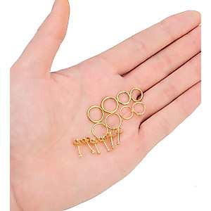 REVOLIA 10Pairs Stainless Steel Cartilage Earrings for Men Women Stud Earrings Ball CZ Tragus Helix Piercing G