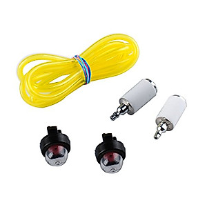 Podoy 530095646 Fuel Filter for Compatible with Ryobi MTD Troy Bilt Yardman Lawn Boy Trimmer 791-682039 Fuel Line with Primer Bulb 120-392 682039 781-682039 781682039 B1RY22
