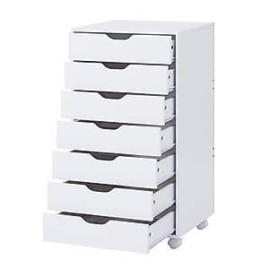 Naomi Home Craft Storage Cabinet 7 Drawer/White