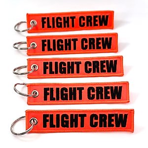 Rotary13B1 FLIGHT CREW - Neon Orange/black - 5pcs Key Chains