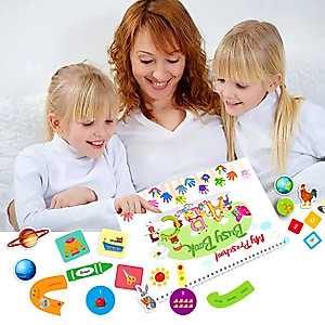 Preschool Learning Activities Busy Book for Toddler, Educational Toys for Kids Ages 3 4 5 6 7, Autism Learning Materials, Preschool Workbook Toy for Toddlers Boys Girls Travel