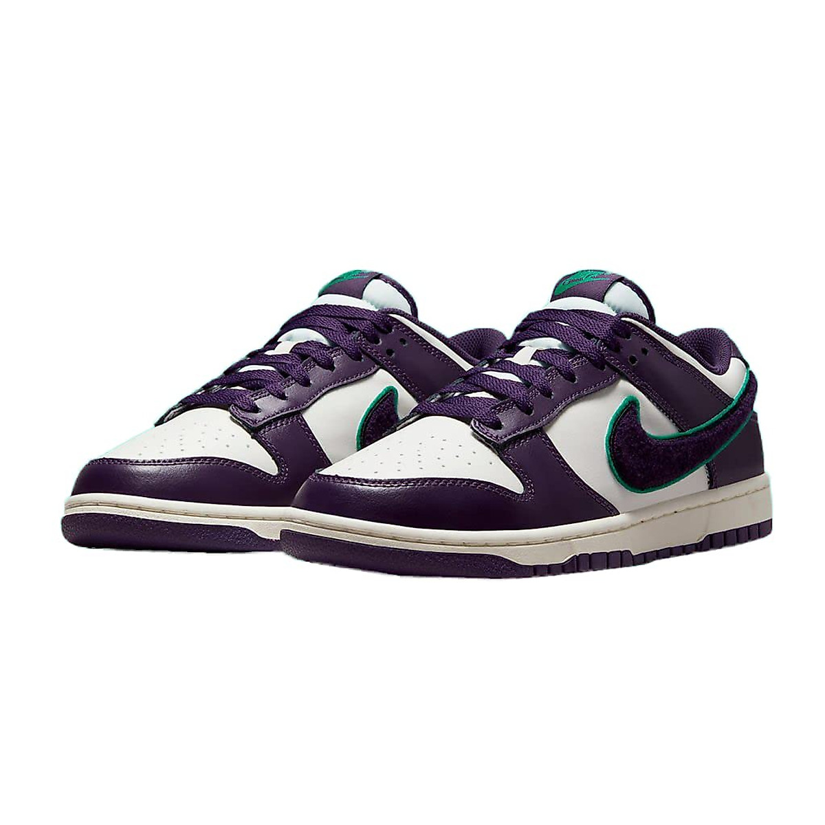 Nike Men's Dunk Low Retro Chenille Swoosh Sail/Grand Purple (DQ7683 100) - 9