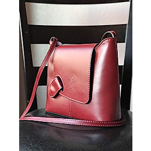 LaGaksta Isabella Leather Crossbody Bag Red