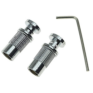 KAISH Guitar Locking Tailpiece Mounting Studs Locking Stop Bar Posts Wraparound Bridge Locking Posts Chrome