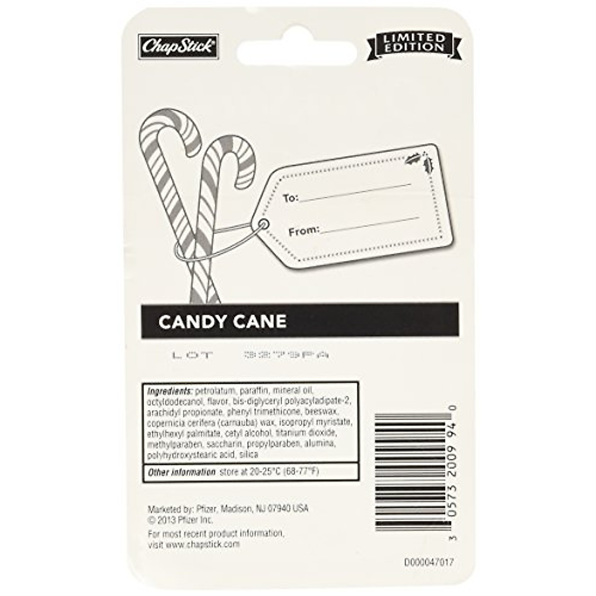 Chapstick Limited Edition Candy Cane a Pack of 3