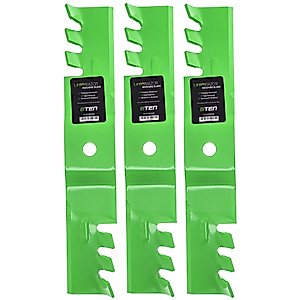 8TEN LawnRAZOR Mower Blade Set for Cub Cadet GT2148 Recon Z-Force LZ48 PRO-Z 100 48 inch Deck 02005017-X (Mulching)