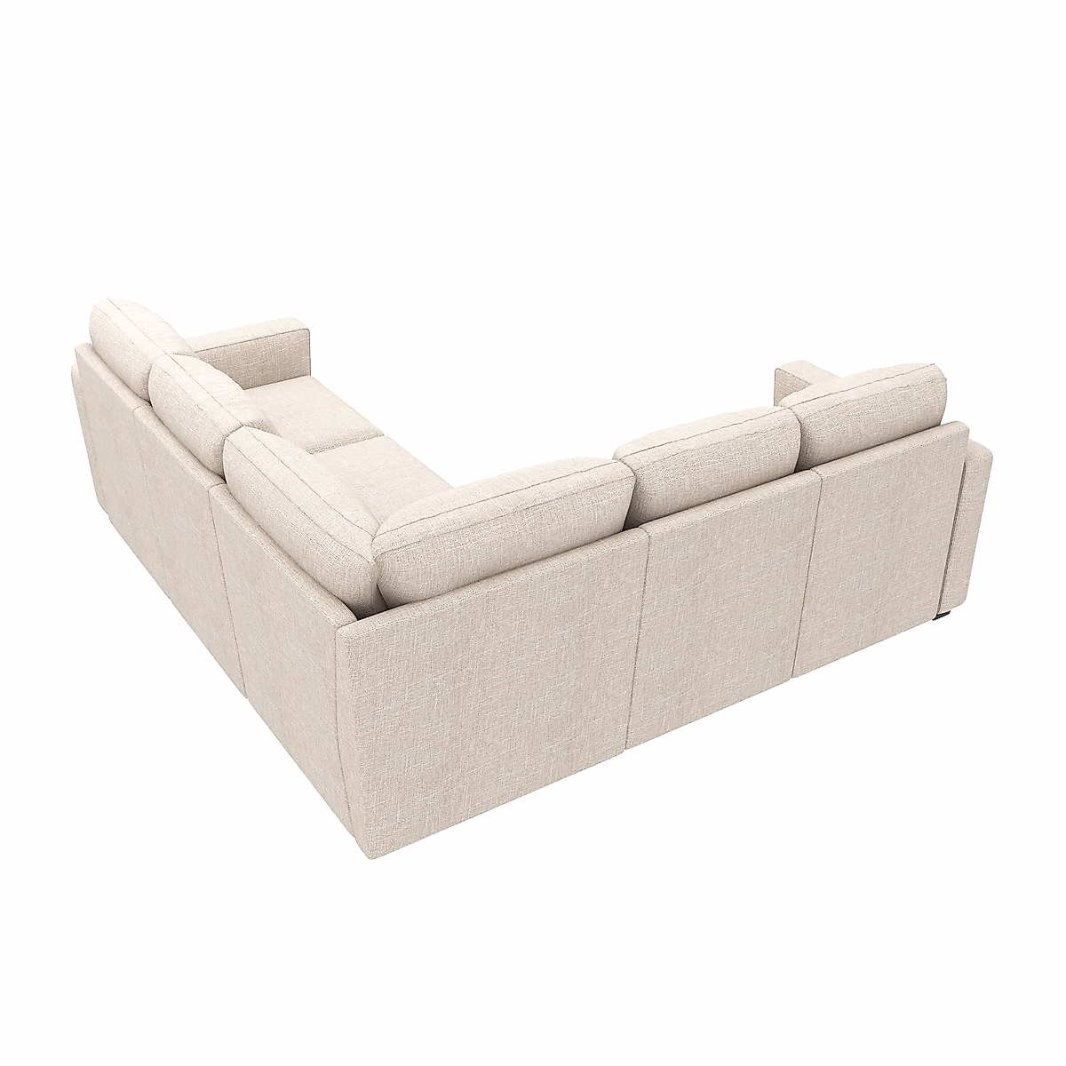 HONBAY Modular Sectional Sleeper Sofa with Pull Out Bed, L Shaped Sectional Couch with Storage Seat, Convertible Sectional Couches for Living Room, Beige