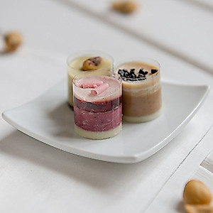 3 Inch Square Mini Plates , 10 Square Small White Plates For Appetizers - Microwave-Safe, Oven-Safe, White Porcelain Square White Appetizer Plates, Chip-Resistant, For Appetizers Or Desserts