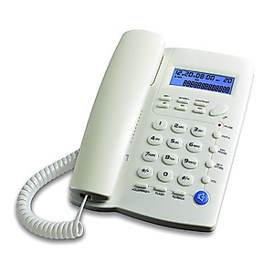 Ornin Y043 Corded Telephone with Speaker, Display, Desk Phone Only (Black)