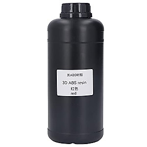 Photopolymer Resin, 1000ml 3D Printer Resin 365-405nm Better Effects Good Strength for DIY(Red)