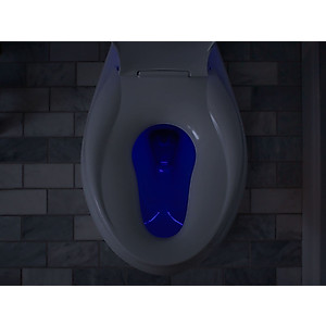 KOHLER K-2599-0 Transitions Nightlight Quiet-Close with Grip-Tight Toilet Seat, White