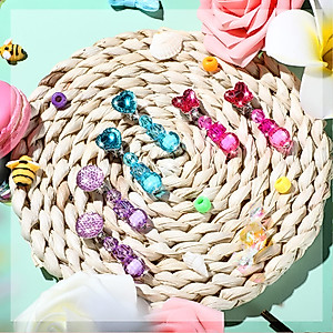 Hicarer 9 Pairs Girls Clip-on Earrings Pretend Princess Play Earrings Jewelry Set (Style 1)