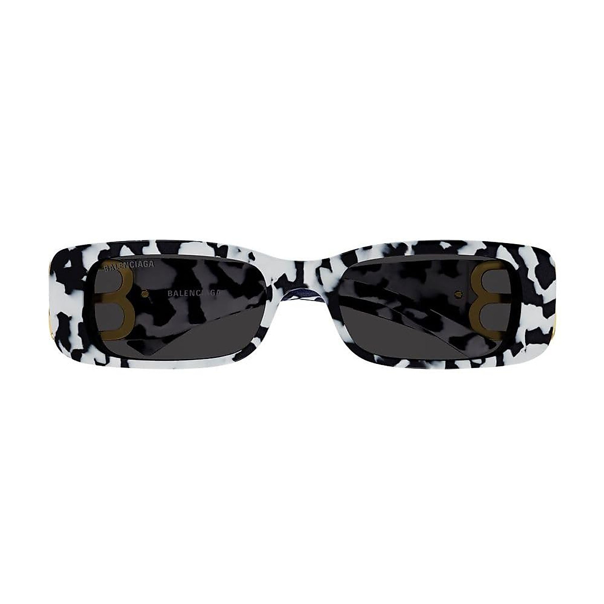 Balenciaga Women's Dynasty Sunglasses, Shiny Black and White Havana, One Size
