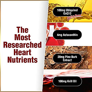 LABO Nutrition CardioREGAIN, Ubiquinol CoQ10 with Kaneka QH 100mg, Pine Bark Extract, Astaxanthin, Heart Health & Cellular Energy. Up to 25x Higher Absorption with Smart Liposomal Delivery, Soy Free