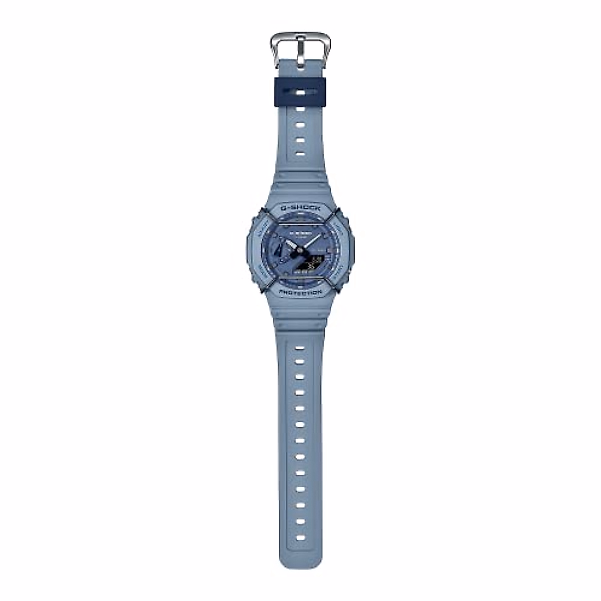 G-Shock GA2100PT-2A Tone-on-Tone Wire Face Casioak Blue
