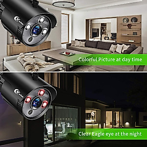 XVIM 8CH 1080P Home Security Camera System, 4pcs 1080P HD Outdoor Surveillance Cameras, 1TB Hard Drive DVR with Night Vision Easy Remote Access
