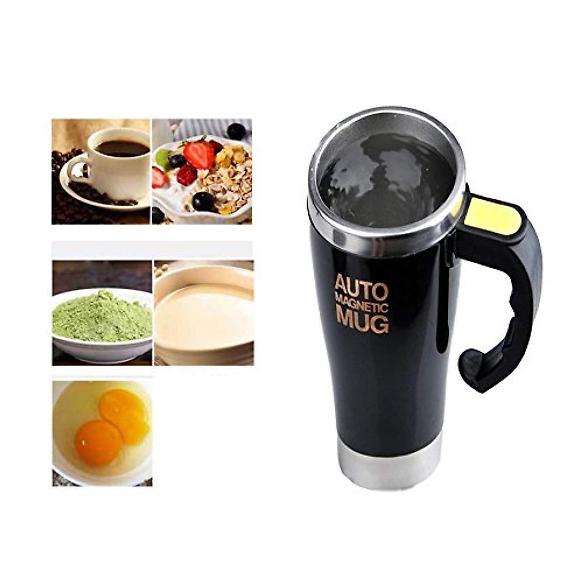 Mengshen Self Stirring Coffee Cup Stainless Steel Mug