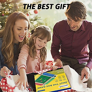 Nicecho Shut The Box Dice Game,2-4 Player Family Wooden Board Table Math Games for Adults and Kids, 8 Dices Classics Tabletop Version Games for Classroom,Home,Party or Pub