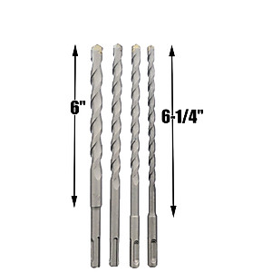 Steel Dragon Tools 20 Piece SDS Rotary Hammer Concrete Masonry Carbide Tipped Drill Bit Set fit Milwaukee Hilti Bosch