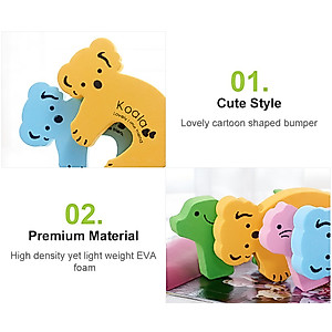 Elf Star Finger Pinch Guard Door Stopper (8pc) Baby Proofing Durable Slam Foam Bumper Doors Safety Draft Stop Cushion Protectors