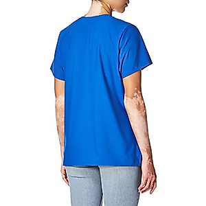 WonderWink W123 Women’s Stylized V-Neck Scrub Top — Royal, Medium