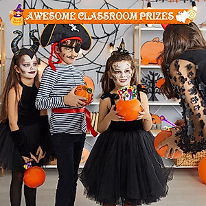 HINZER 80 Pack Halloween Party Favors Mini Bubble Wands Halloween Toys Gift for Kids Halloween Treats Non Candy Goodie Bag Fillers Pinata Stuffers Classroom Prizes Bubble Maker Toys for Boy Girl Kid