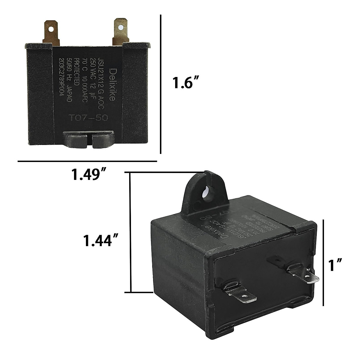 WR55X24064 AP6031641 PS11764031 Refrigerator Run Capacitor 12uF Compatible with GE