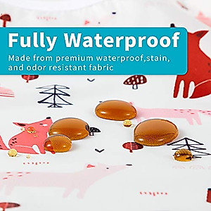 2 Pcs Long Sleeved Bib Set | Baby Waterproof Bibs with Pocket Bundle | Toddler Bib with Sleeves and Crumb Catcher | Play Smock Apron | 6-24 Months