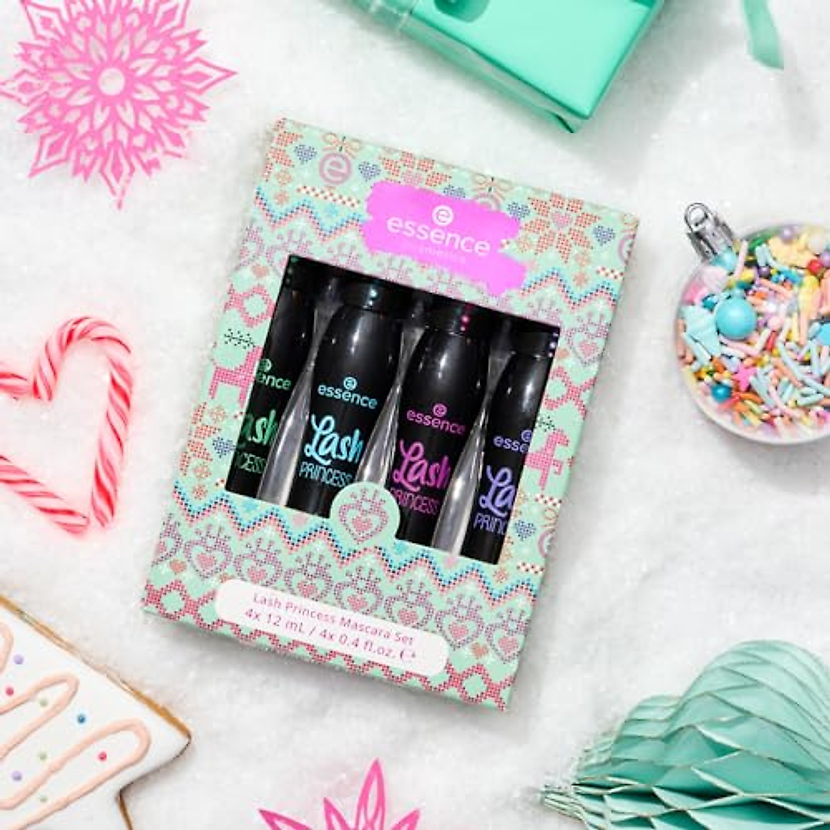 essence | Lash Princess Mascara Set | 4 Vegan & Cruelty-Free Mascaras | False Lash Effect, Waterproof, Curl & Volume, Sculpted | Holiday Gift for Beauty Lovers