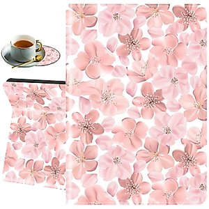 for Samsung Galaxy Tab A8 10.5 2022 Case, Shockproof TPU Hard Back Shell Protective Tablet Cover for Samsung Galaxy A8 10.5 Inch Tablet (SM-X200/X205/X207), Pink Floral