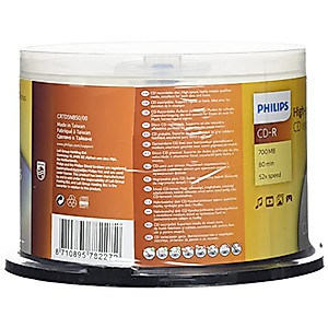 Philips CDR-80 (52x) 50pk Spindle