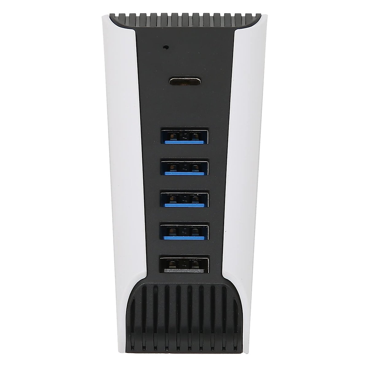 5 in 1 USB Hub High‑Speed Expansion Adapter with USB3.0 Type‑C Ports for Console,with Stable ,1 x USB + 1 x Type‑C (Male) to 5 x USB + 1 x Type‑C (Female)