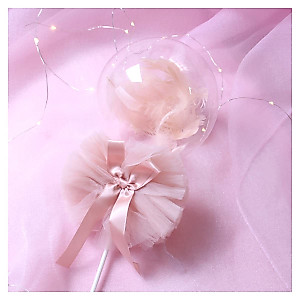 Small Clear Balloons 5 Inch Round Mini Bobo Balloons Latex-Free Clear Bubble Balloons for Outdoor Party Birthday Decorations (50pcs)