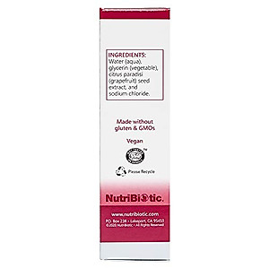 NutriBiotic Nasal Spray 1 Fl Oz | Nasal Lubricant with Grapefruit Seed Extract & Sodium Chloride | Help Flush Irritants from Nasal Passages | Convenient Measured Dose Pump | Drug-Free & Non-Medicated