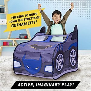 Batman Batmobile Pop Up Tent – Large Indoor Playhouse for Kids | Folds for Easy Storage with Carrying Bag Included | Amazon Exclusive – Sunny Days Entertainment