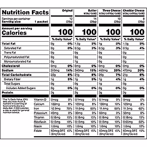 Quaker Instant Grits, 4 Flavor Variety Pack, 0.98oz Packets,44 Count (Pack of 1)