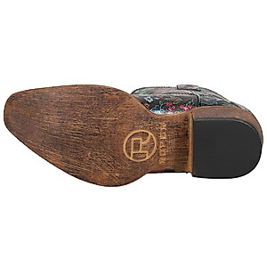 ROPER Womens Ingrid Floral Metallic Snip Toe Casual Boots Ankle Low Heel 1-2" - Black - Size 8.5 B