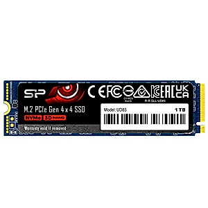 Silicon Power 1TB UD85 NVMe 4.0 Gen4 PCIe M.2 SSD R/W up to 3,600/2,800 MB/s (SP01KGBP44UD8505)
