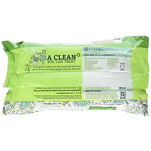 Seventh Generation, 34208, Fre and Clear Baby Wipes, Unscented, White, 64/Pack, Sold As 1 Pack