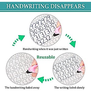Monking 4Pc Large Magic Practice Copybook for Kids,Handwriting Practice Book 4 Pack with Pen Refill English Cursive Calligraphy Reusable Age 3-8 ，11.4x8.3Inch (4pc+2 pen)