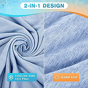 Cooling Blanket, Summer Blanket, Cooling Throw Blanket with Double Sided Cooling Fabric, Cooling Blanket for hot Sleepers Queen Size 87" x 79"