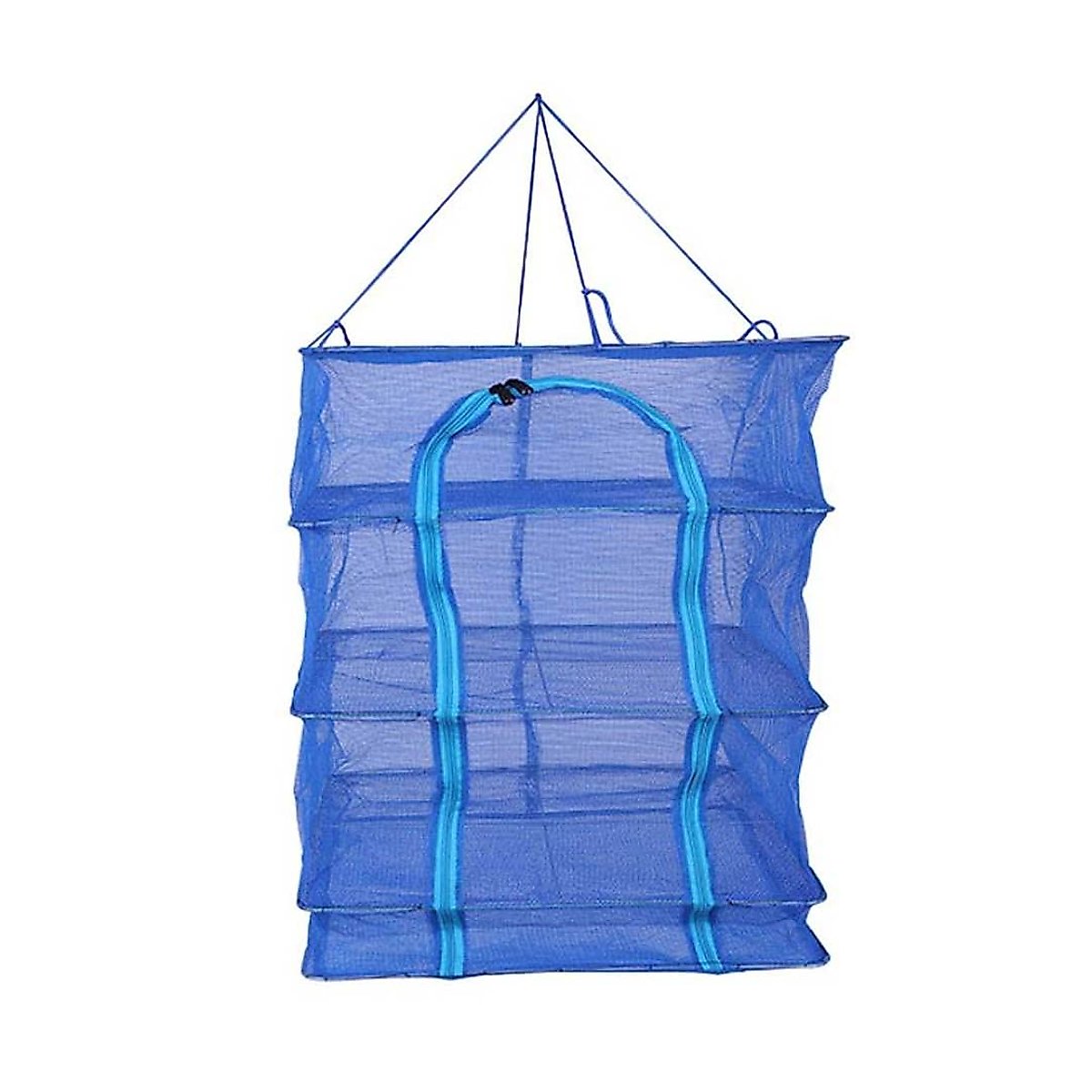 Wedhapy 4 Layers Drying Foldable Mesh Vegetable Fish Dishes Mesh Vegetables Dry Net Basket Drying Rack Net Frame Air Drying Net Food Drying Net Hanging Herb Drying Rack,35 * 35 * 65cm