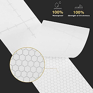 WONDER POINT 2" X 164FT DOT-C2 Reflective Tape -6" Red x 6" White Waterproof Reflector Conspicuity Tape - Safety Sticker Strips for Trailers, Cars, Trucks, Warning Tape Automative Accessories