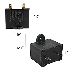 WR55X24064 AP6031641 PS11764031 Refrigerator Run Capacitor 12uF Compatible with GE