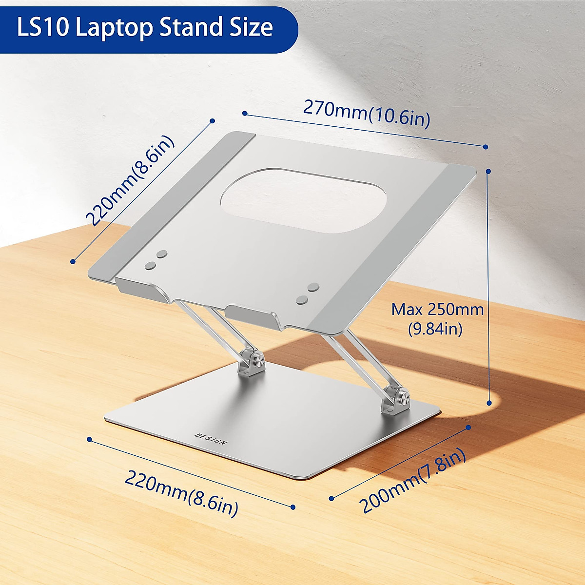 BESIGN LS10 and LSX6N Ergonomic Laptop Stand